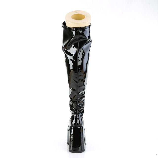 DEMONIA "Camel-300WC" Boots - Black Stretch Patent – Demonia Cult