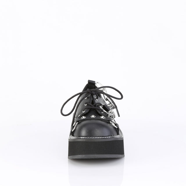 DEMONIA "Emily-32" Platforms - Black Vegan Leather – Demonia Cult