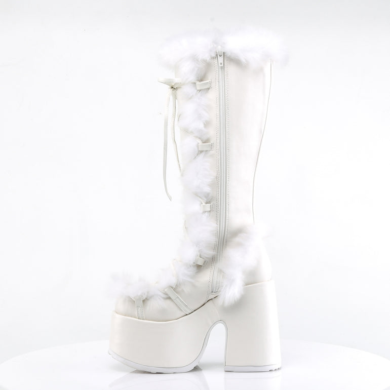 DEMONIA "Camel-300" Boots - Black Stretch Patent – Demonia Cult