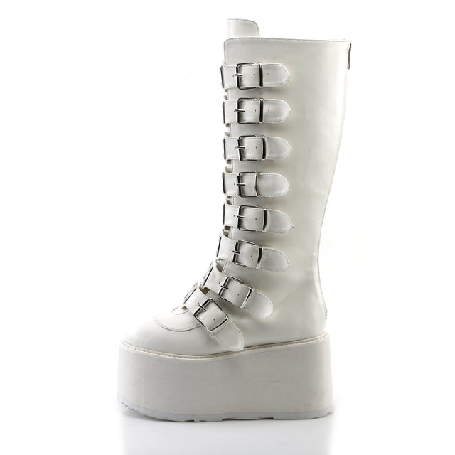 DEMONIA "Damned-318" Boots - White Vegan Leather – Demonia Cult