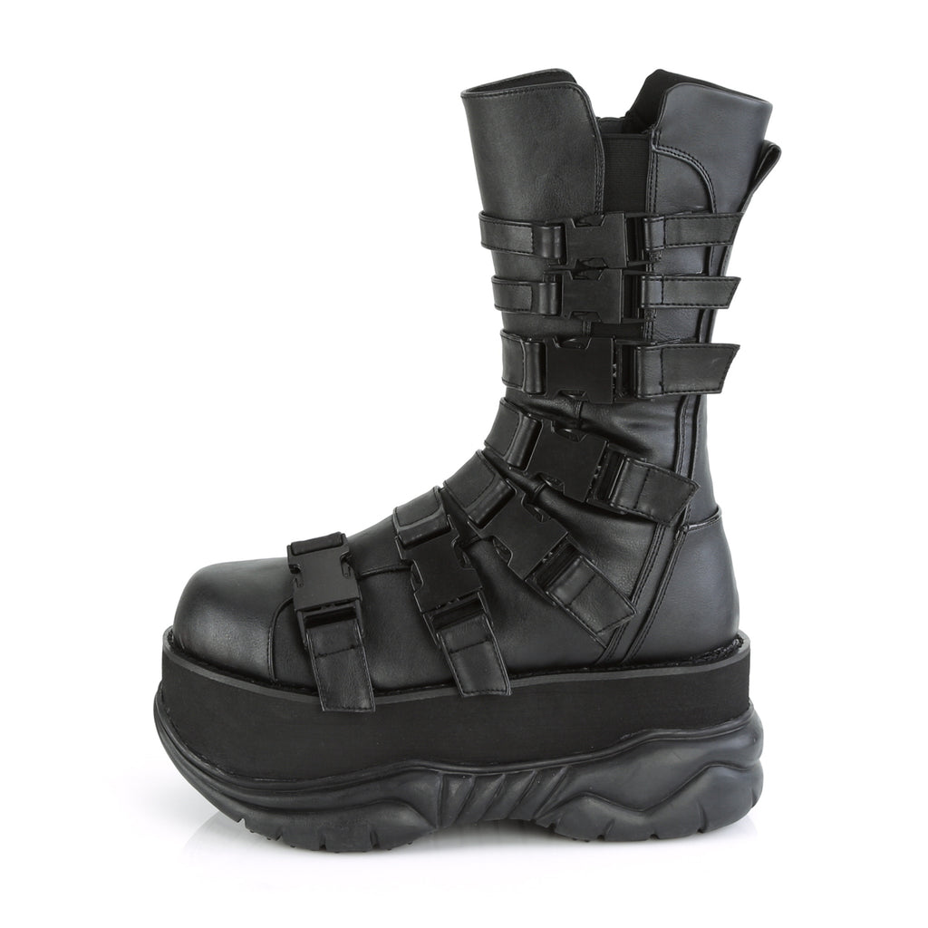 DEMONIA "Neptune-210" Ankle Boots - Black Vegan Leather – Demonia Cult