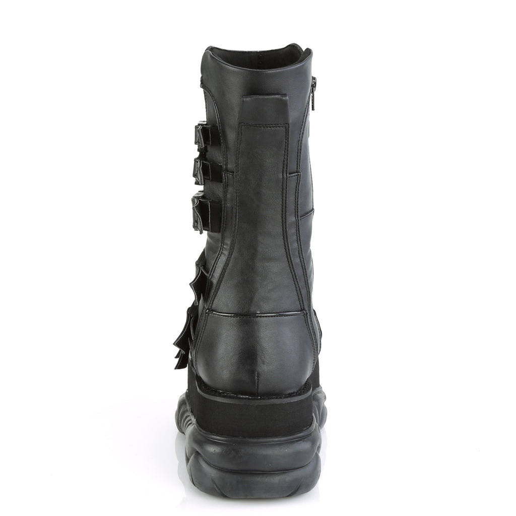 DEMONIA "Neptune-210" Ankle Boots - Black Vegan Leather – Demonia Cult