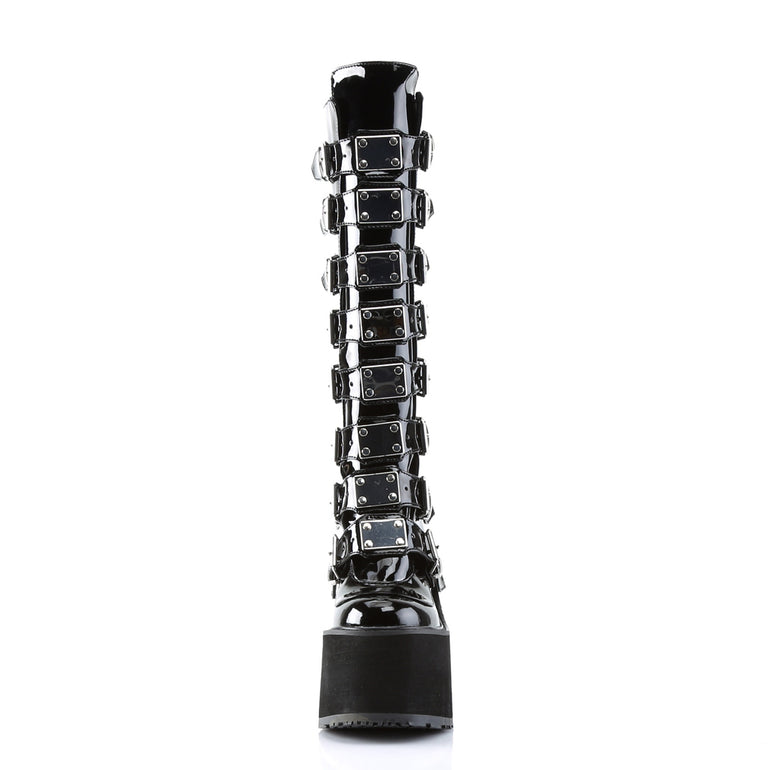 DEMONIA "Swing-815" Boots - Black Vegan Leather – Demonia Cult