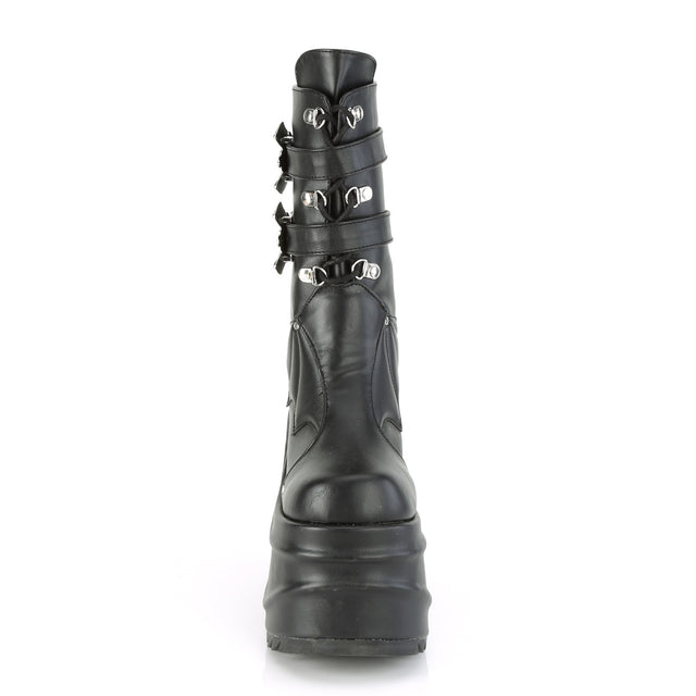 DEMONIA "Wave-150" Boots - Black Vegan Leather – Demonia Cult