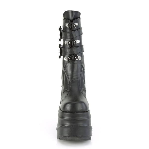 DEMONIA "Wave-150" Ankle Boots - Black Vegan Leather – Demonia Cult