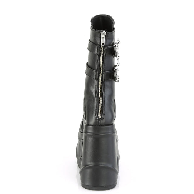 DEMONIA "Wave-150" Boots - Black Vegan Leather – Demonia Cult