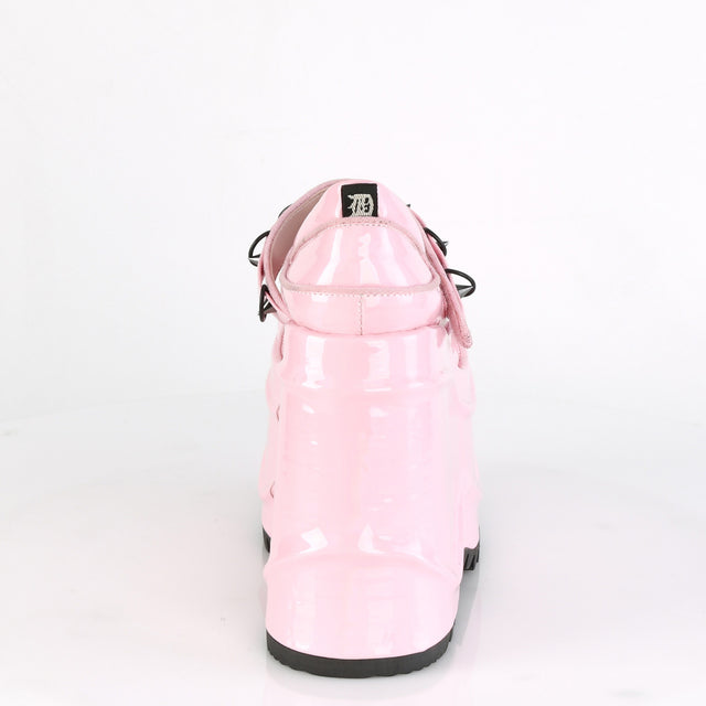 DEMONIA "Wave-48" Pumps - Baby Pink Hologram Patent – Demonia Cult